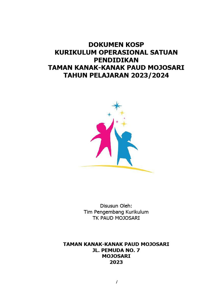 Dokumen KOSP PAUD | PDF