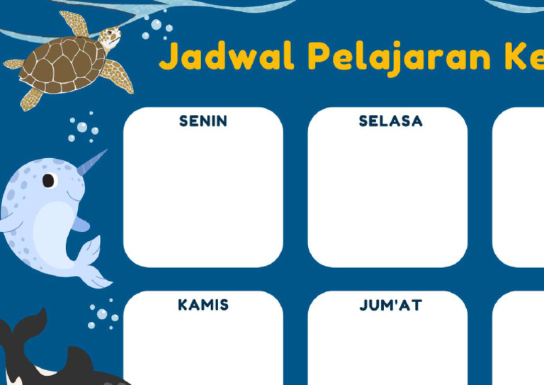 Jadwal Kelas 1 | PDF
