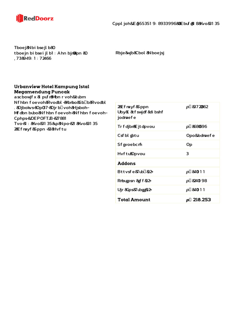 Contoh Surat Booking | PDF