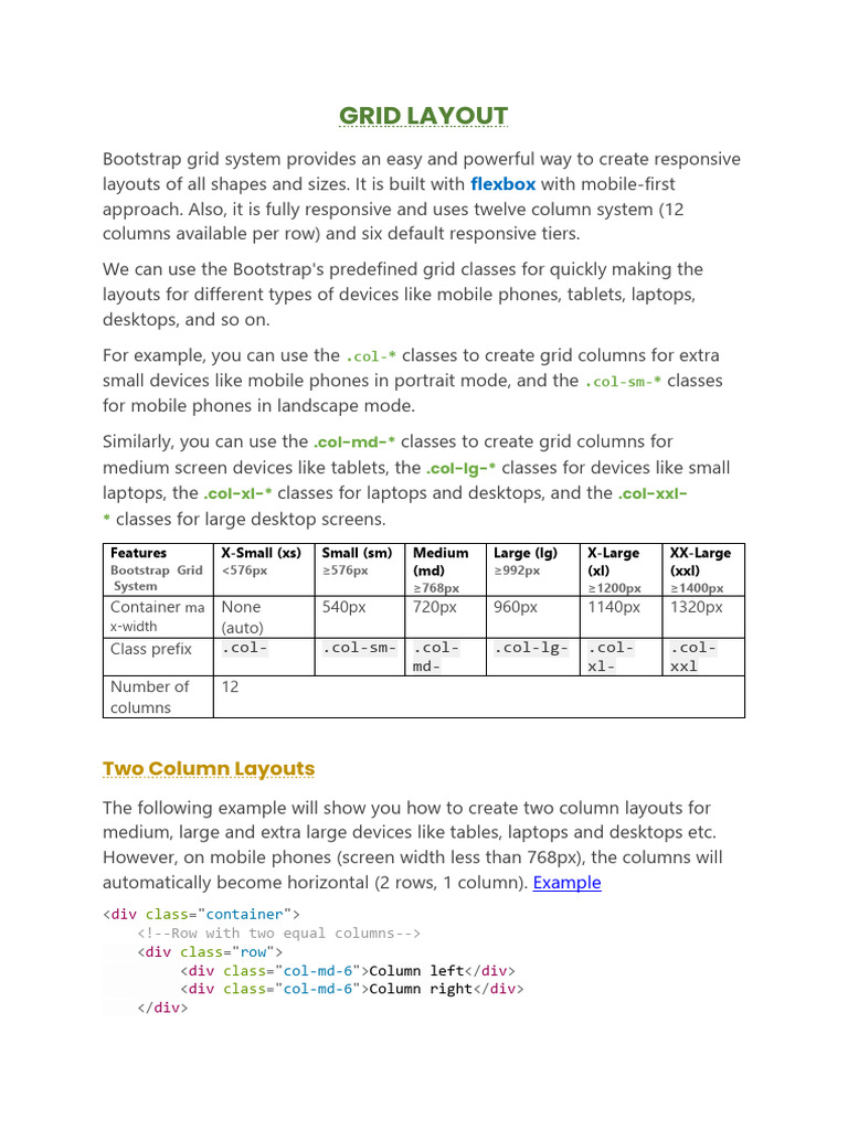 15 Bootstrap-Grid | PDF