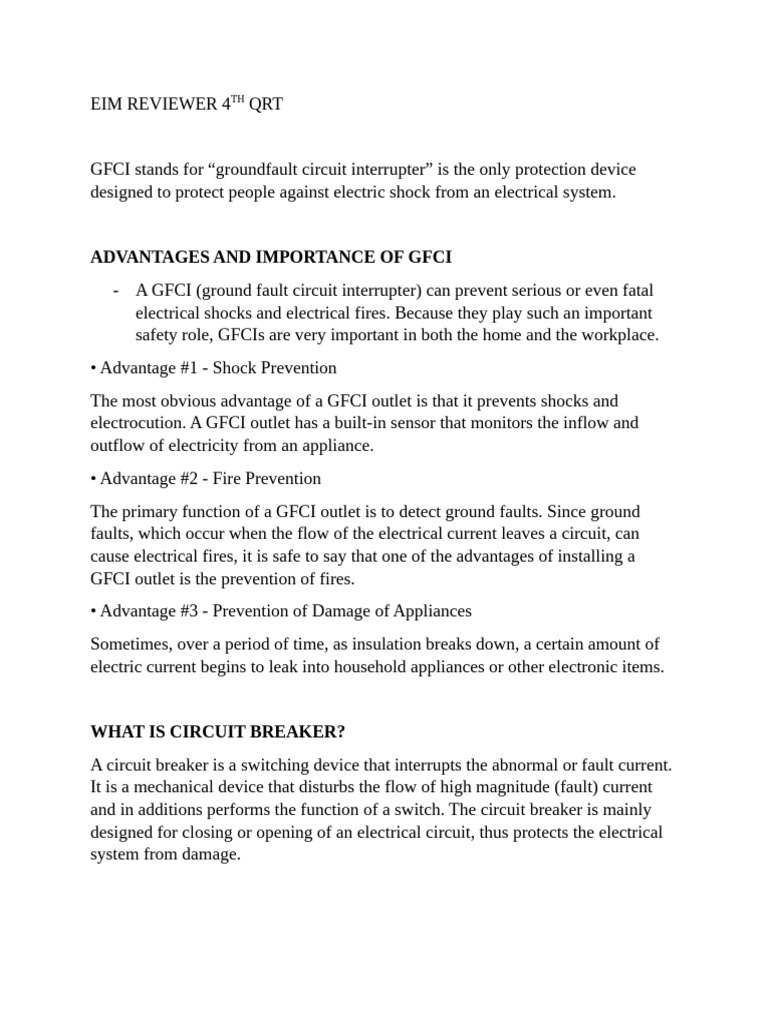 Eim Reviewer 4TH QRT | PDF