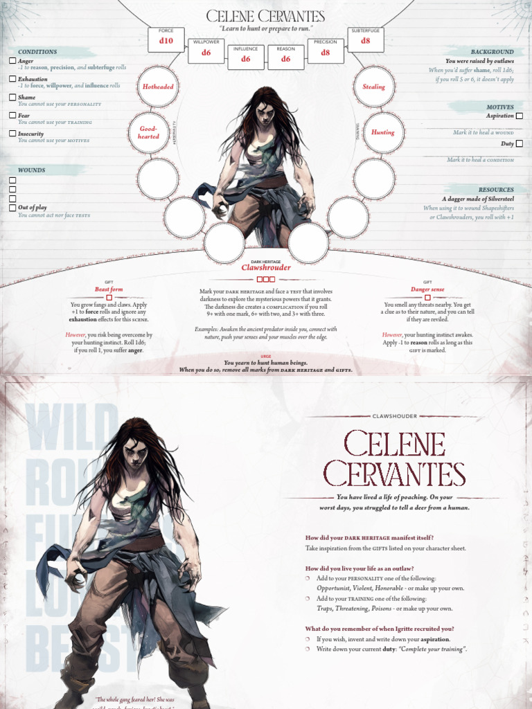 Vileborn EN Pregen Celene Sheet | PDF