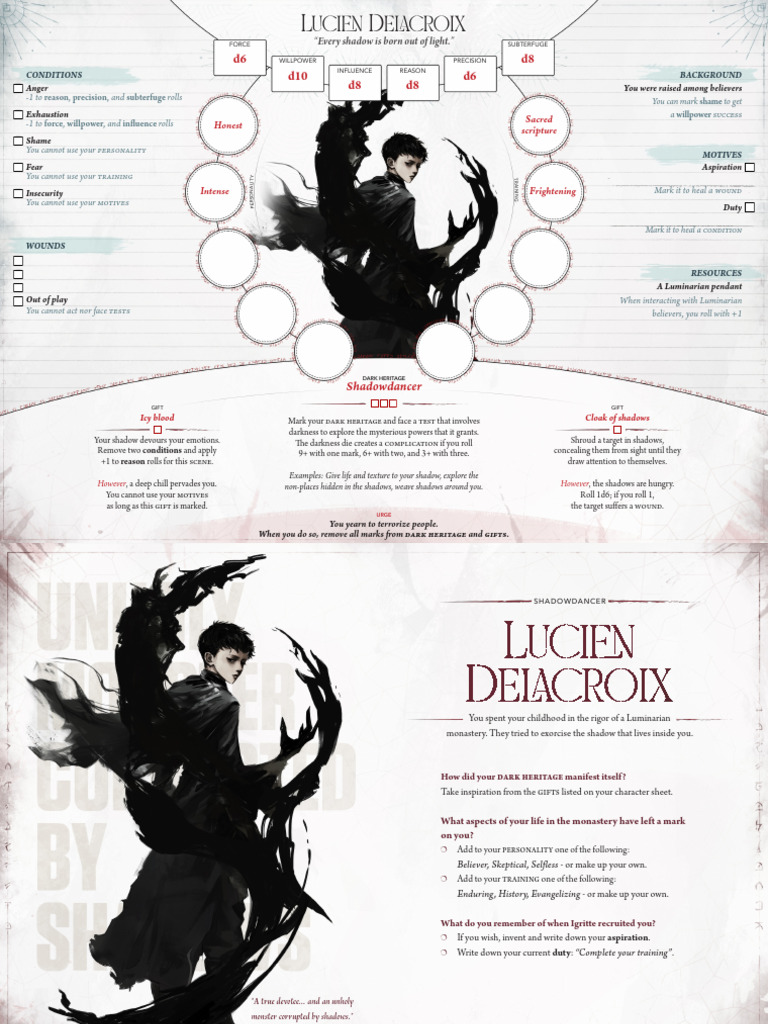 Vileborn EN Pregen Lucien Sheet | PDF
