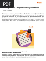 Message Writing G5 | PDF