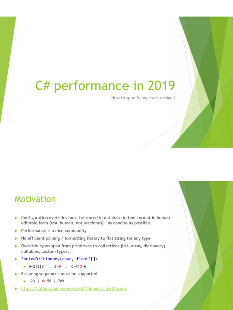 Modern C# Performance | PDF