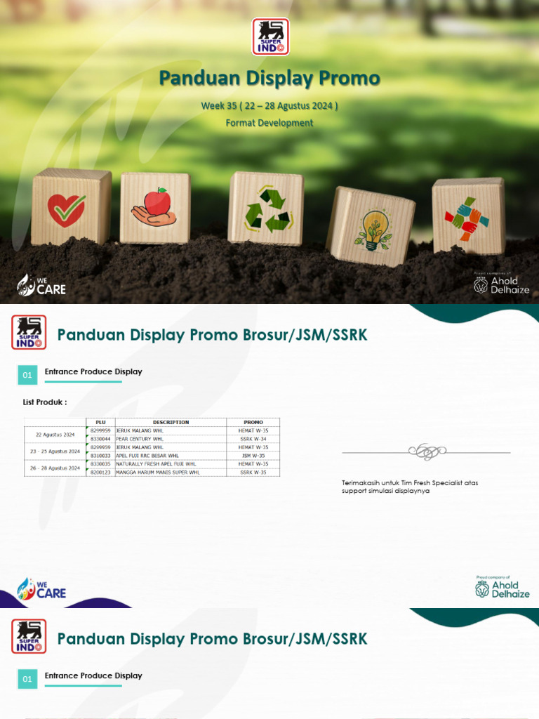 Panduan Display Promo | PDF