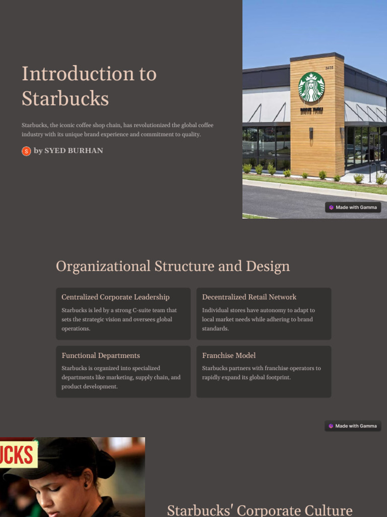 Introduction To Starbucks | PDF