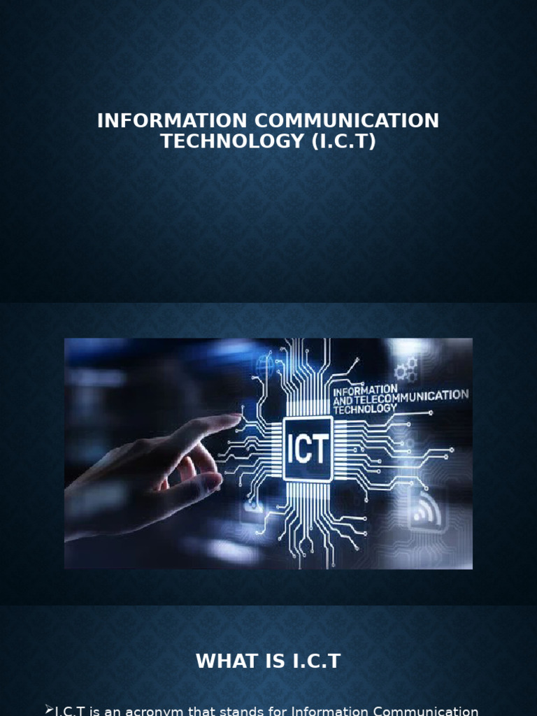 Presentation For Summer Lesson Information Communication Technology (I ...