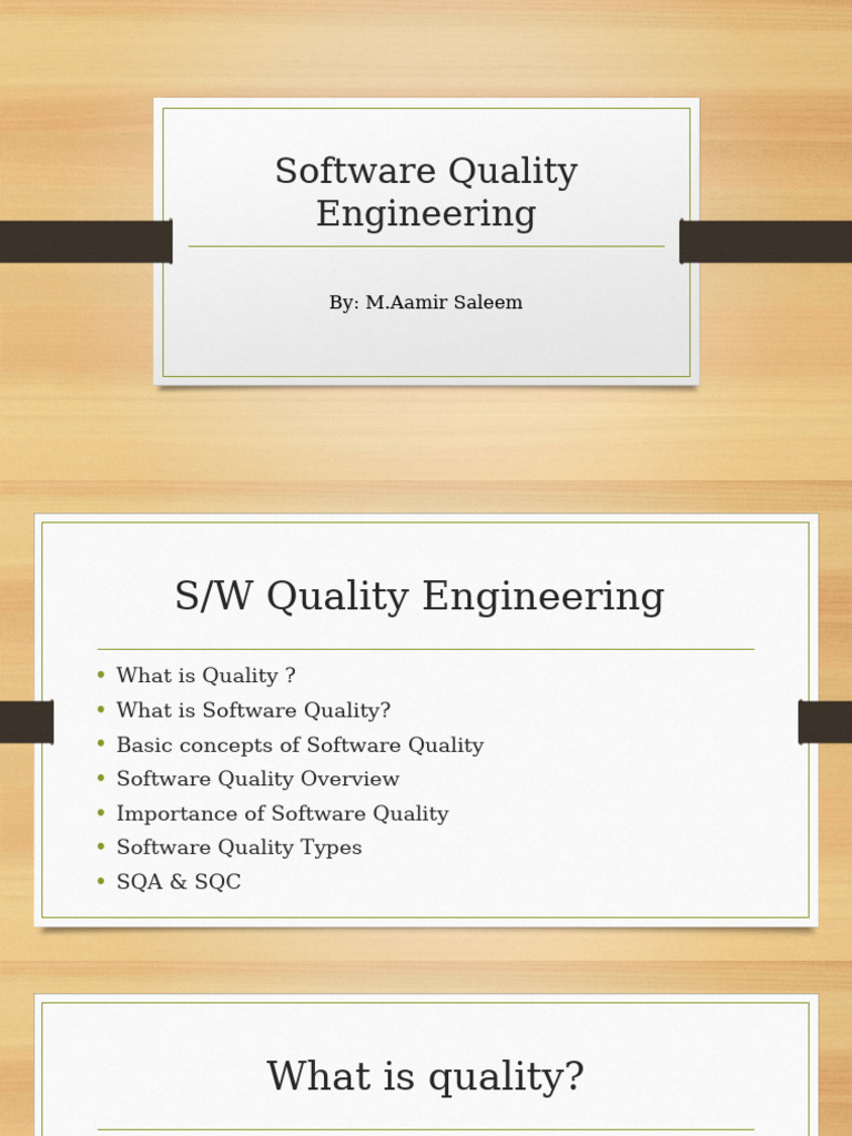 SQA Lecture 01 | PDF