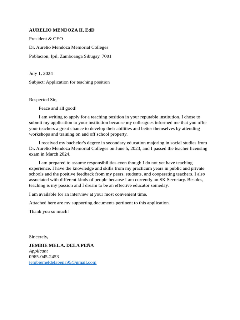 application-letter | PDF