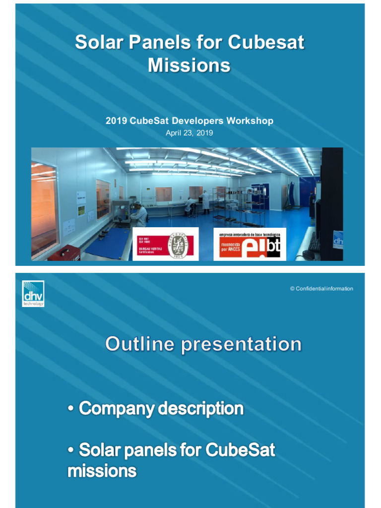DHV - Solar Panels For Cubesat Missions - Miguel Vazquez | PDF ...