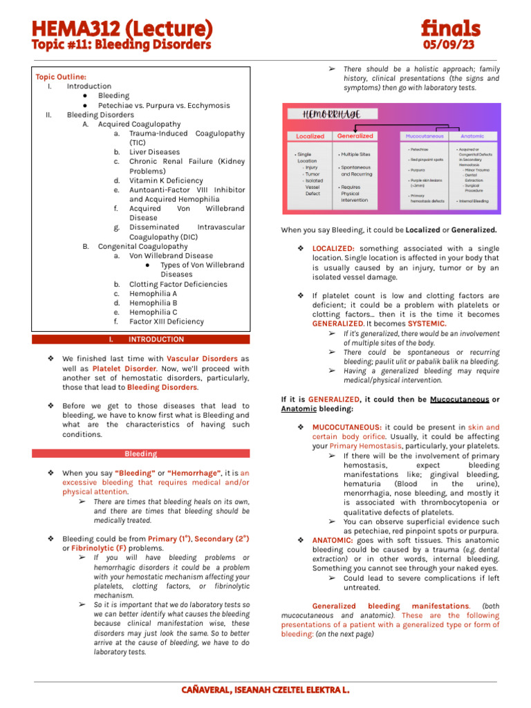 Hemalec.11-Bleeding Time | PDF | Bleeding | Coagulation