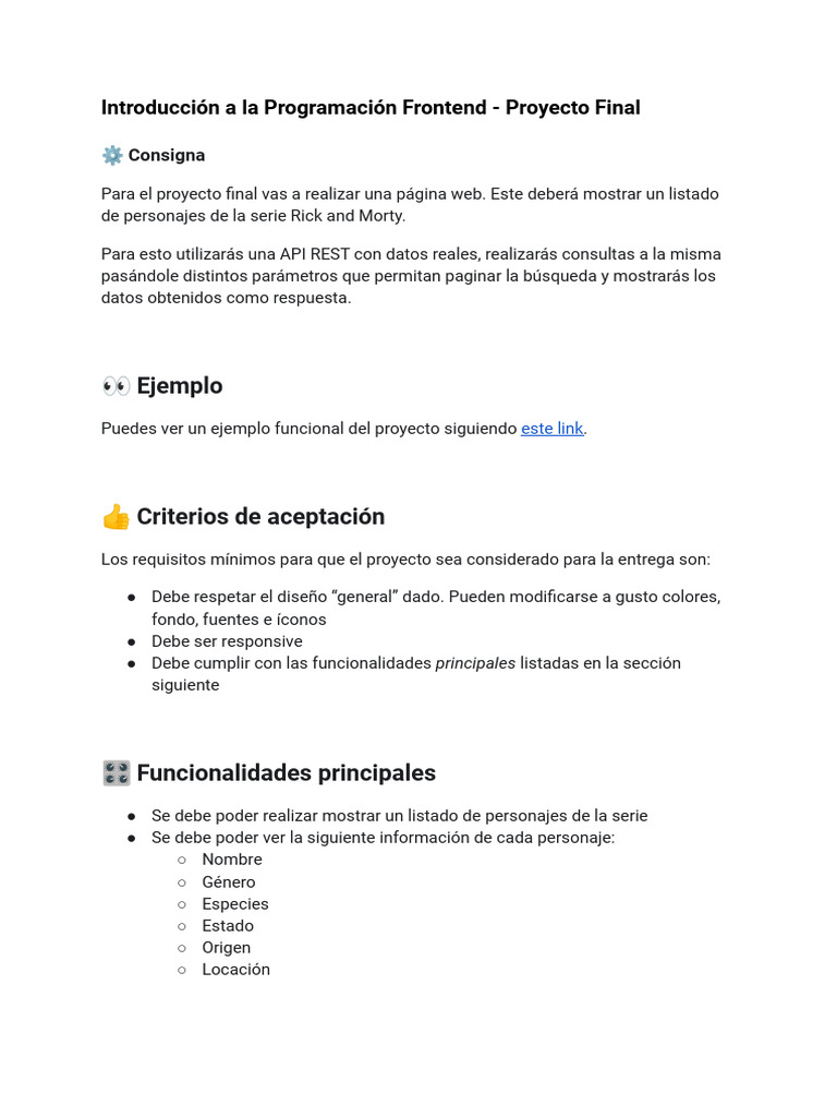 Introduccion A La Programacion Frontend - Proyecto Final 4 1 | PDF | Ingeniería de software ...