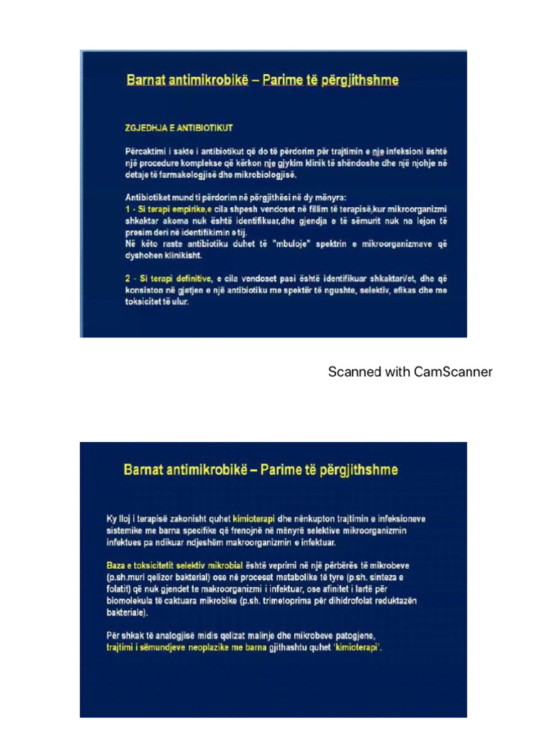 Leksion 1-Barnat Antimikrobike-Parime Te | PDF