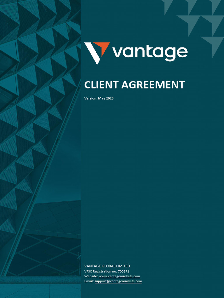 Vantage Global Limited Client Agreement May 2023 | PDF