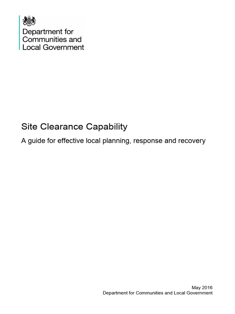 Site Clearance Guidance | PDF