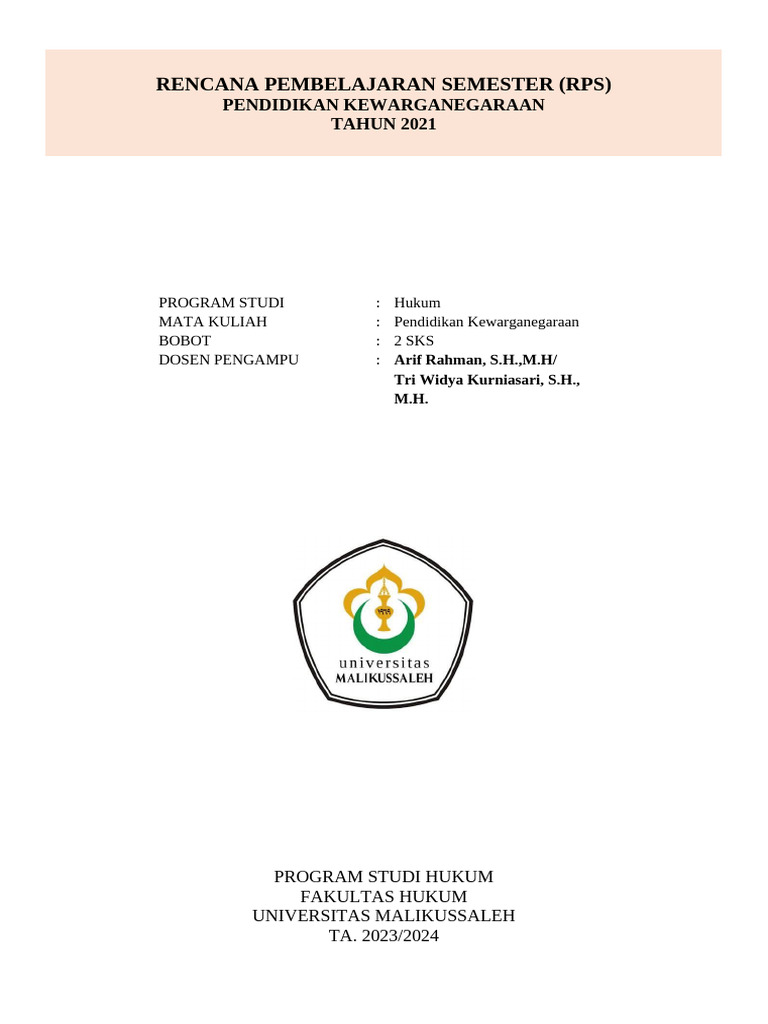 RPS PKN - Teknik | PDF