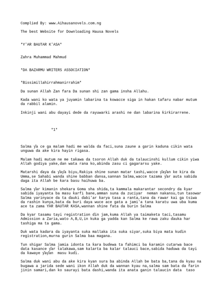 'Yar Bautar K'asa (CMPLT) | PDF