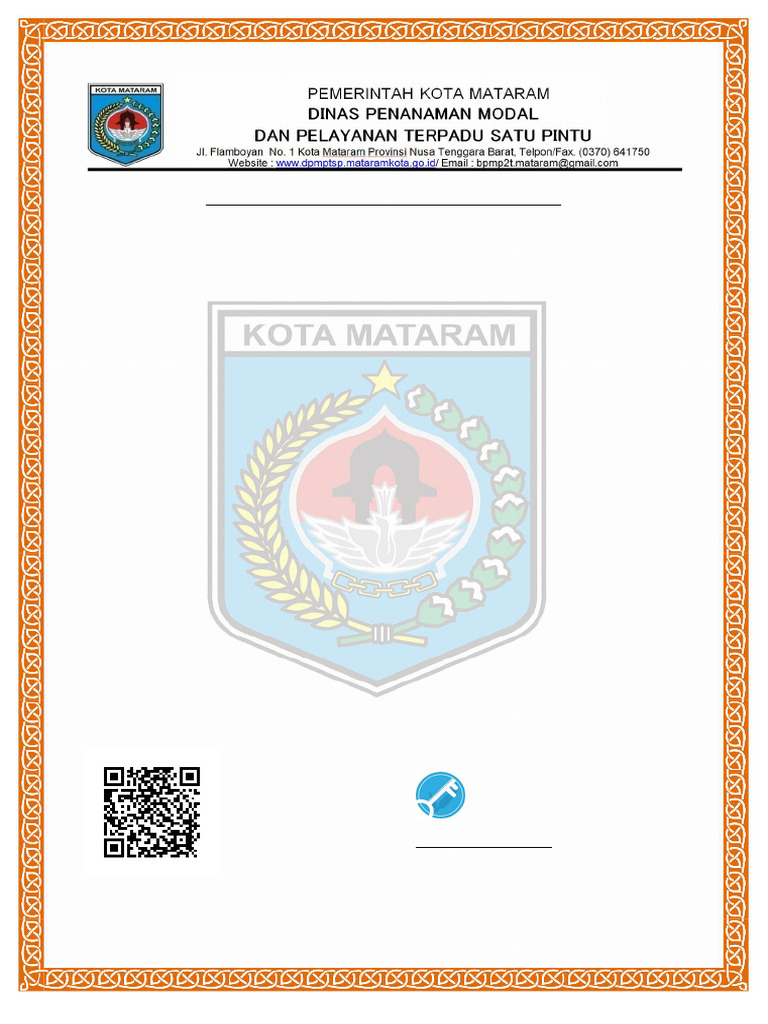 504 0001.B TDPR DPMPTSP Xii 2023 | PDF