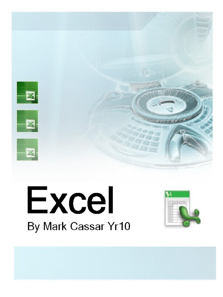 Excel Project (Frontpage) | PDF
