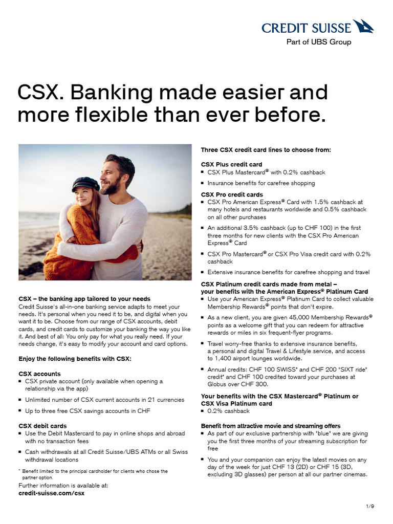 CSX Offer Factsheet en | PDF