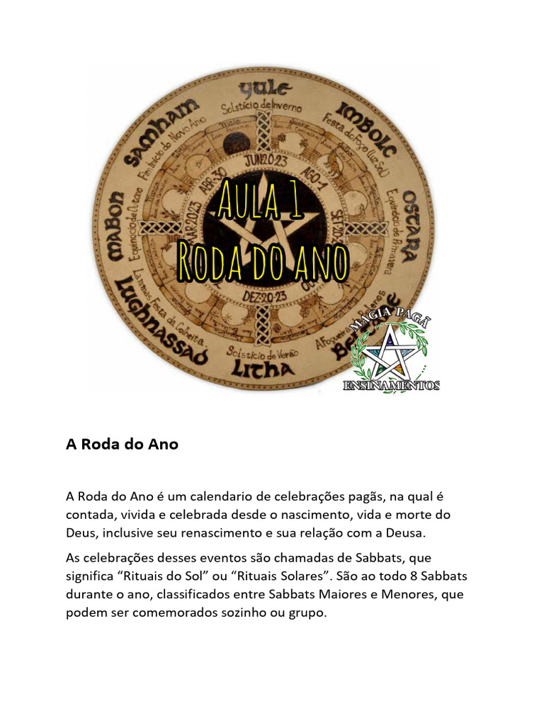 Roda Do Ano - Bruxaria | PDF