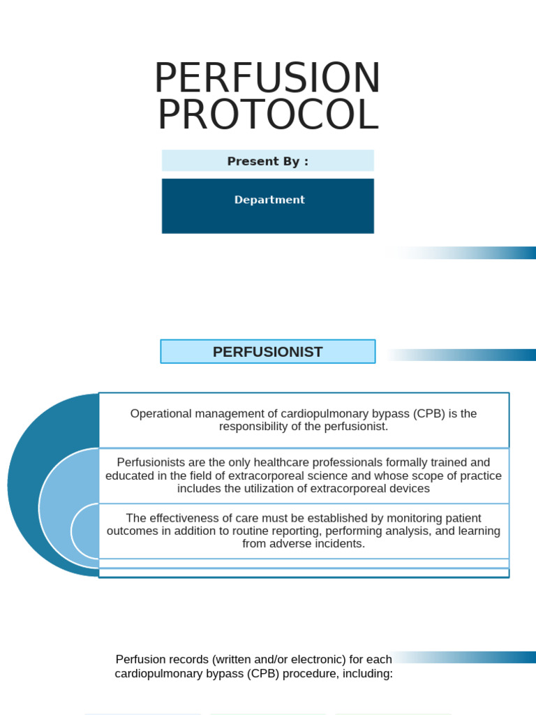 Perfusion Protocol | PDF