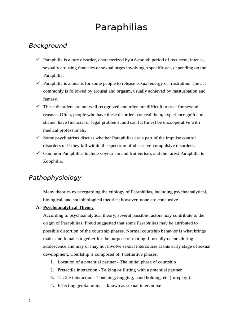 Paraphilias | PDF