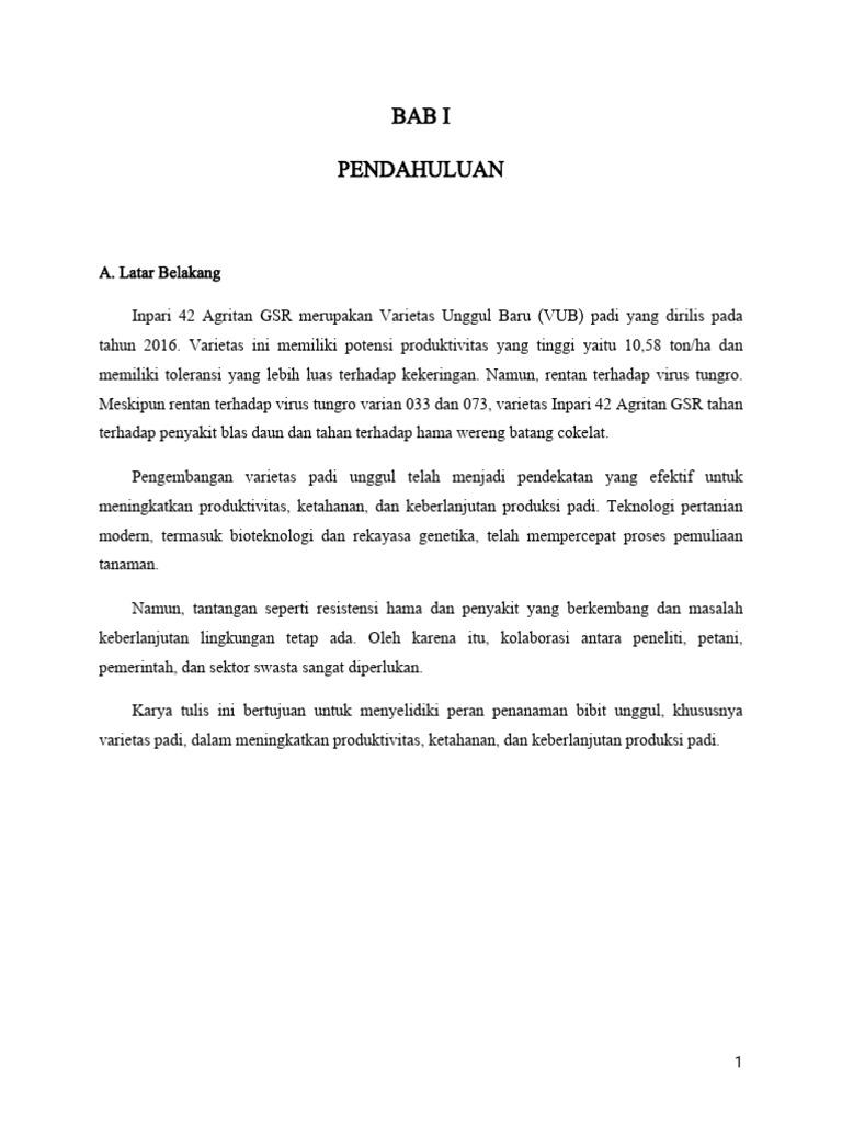 Materi KTI Bunga | PDF