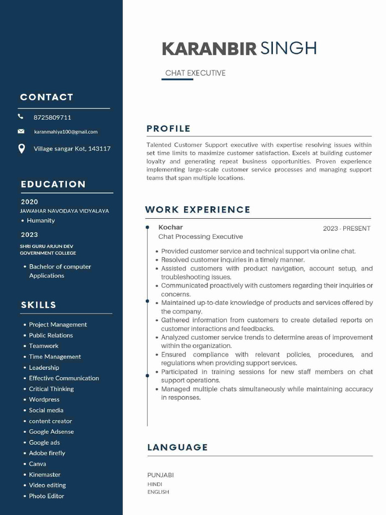 Resume 2024 | PDF