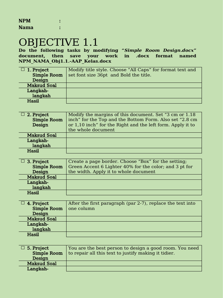 2 Objective 1 1 Pdf