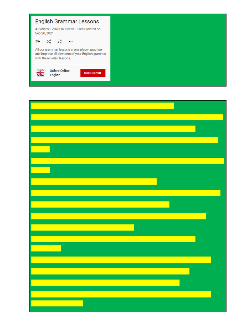 Oxford Online English - English Grammar Lesson F | PDF