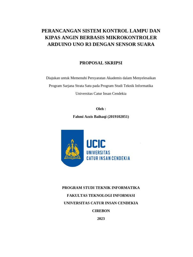 Proposal Skripsi | PDF