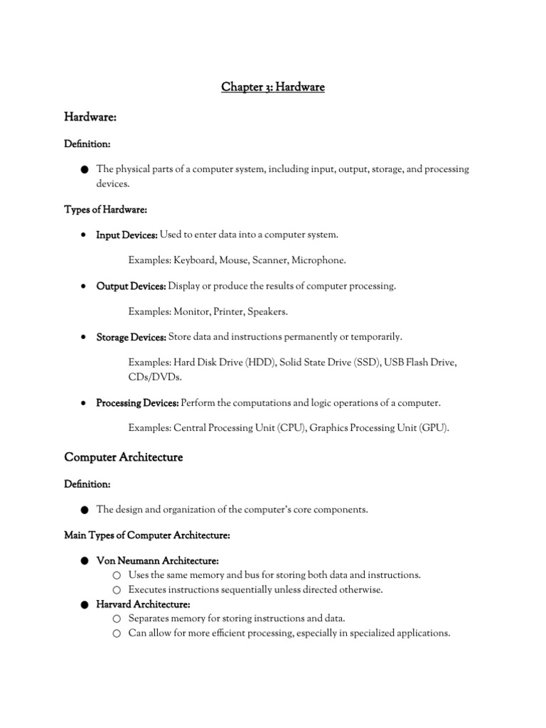 Ch3 Hardware | PDF