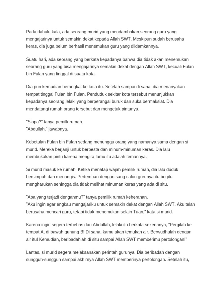 Pada Dahulu Kala | PDF