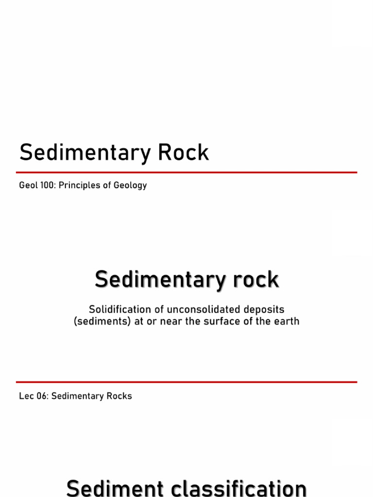 Sedimentary Rocks | PDF