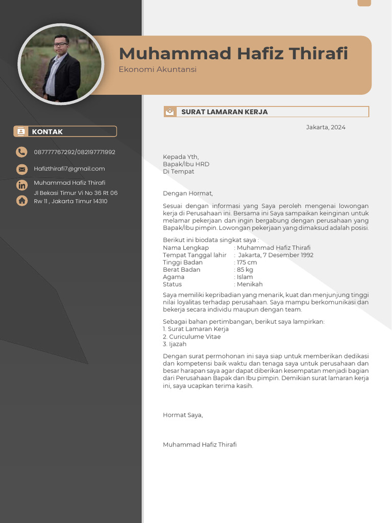 Muhammad Hafiz Thirafi CV | PDF