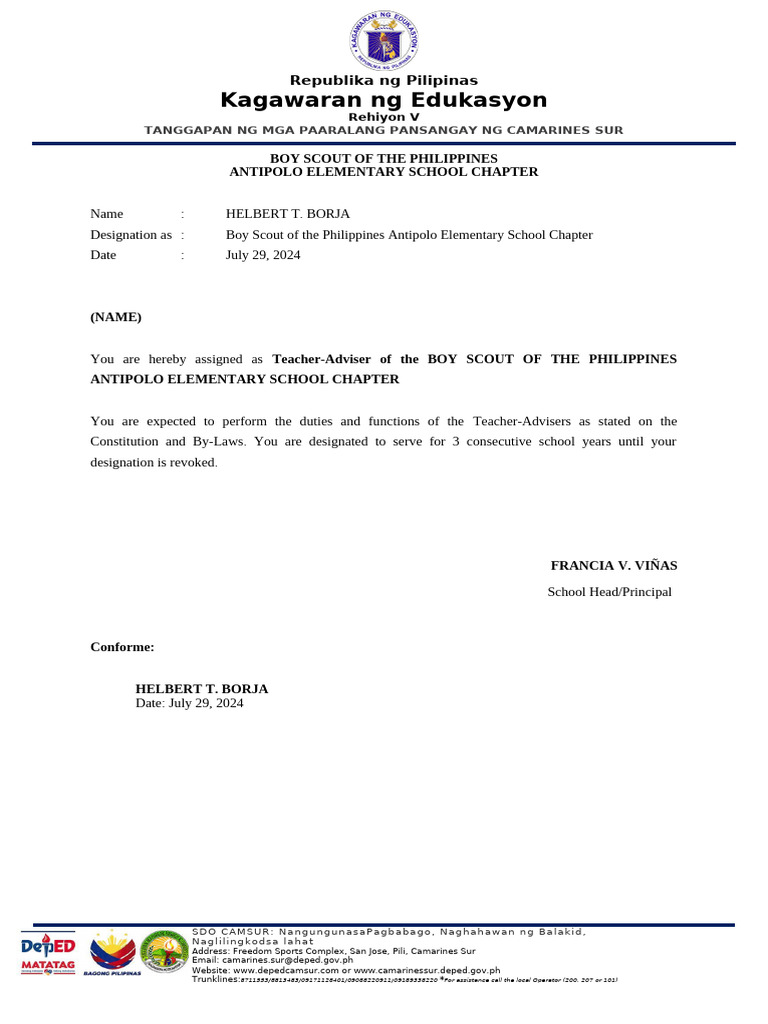 DESIGNATION OF Technical Assisstant | PDF