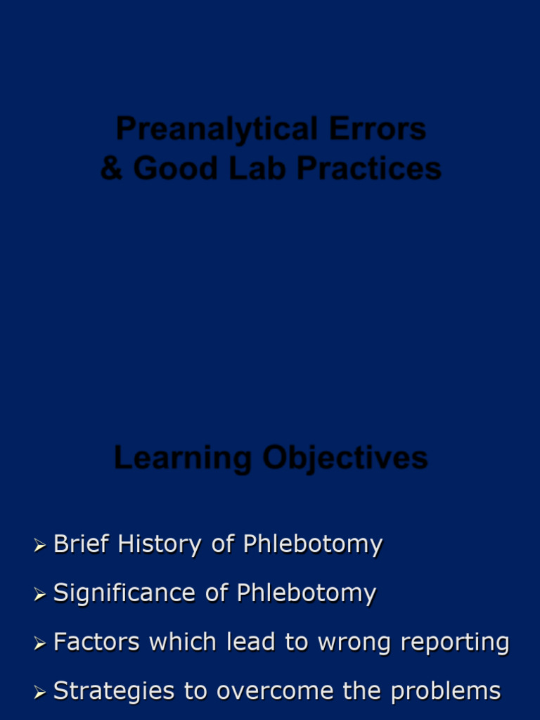 Lab Errors | PDF