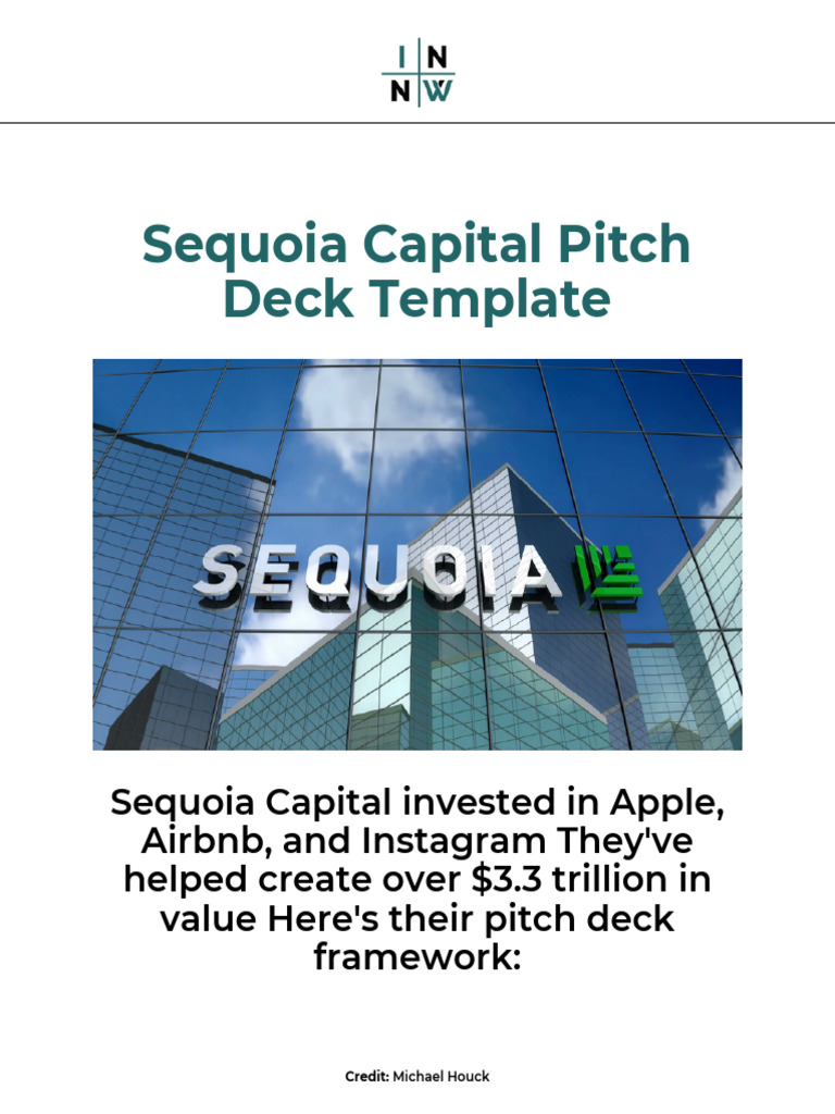 Sequoia Pitch Deck Template | PDF