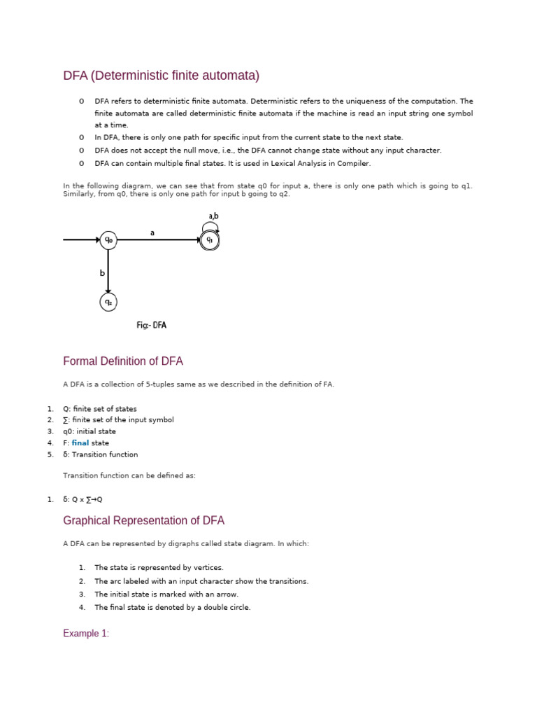 Theory of Automata | PDF