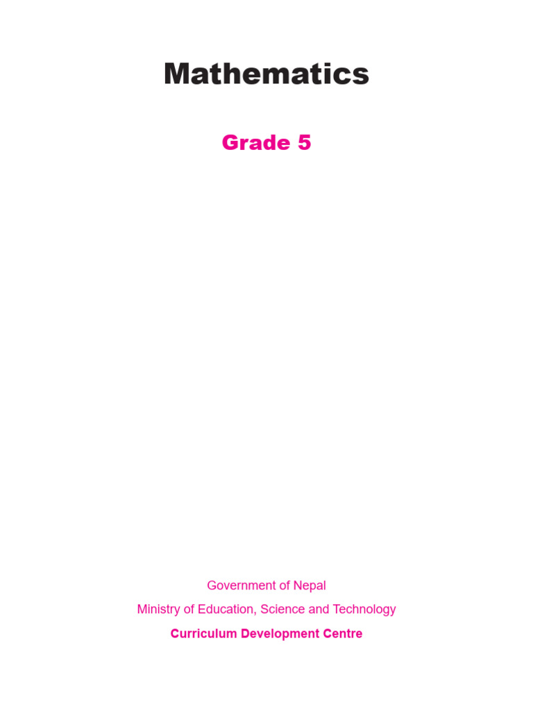 Mathematics: Grade 5 | PDF