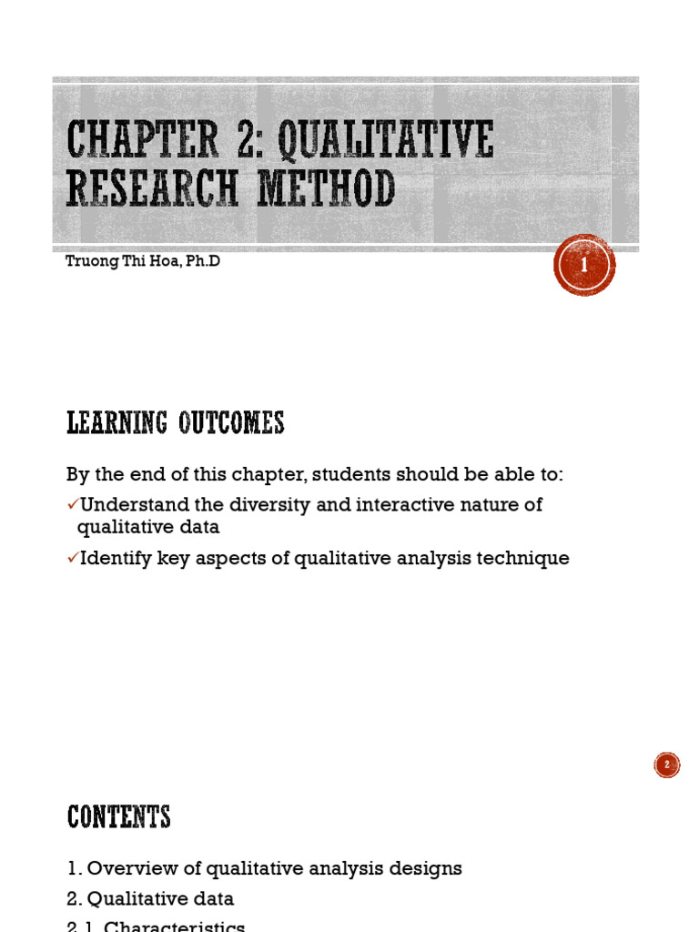 Chapter2 Qualitative Research | PDF