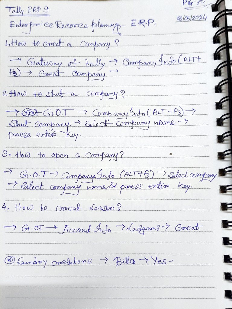 Tally ERP 9 | PDF