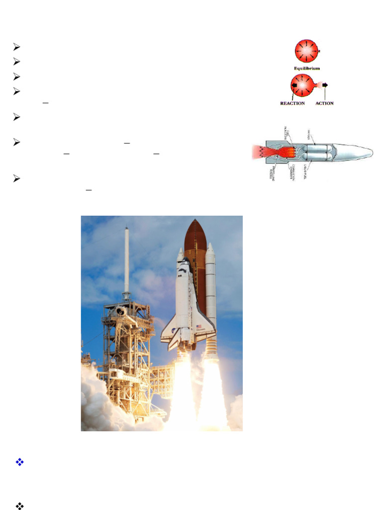 M5_Rocket Propulsion_Reaction Principle_ Thrust Equation | PDF