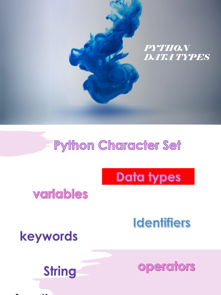 Python - Datatypes Cs | PDF Python - Datatypes Cs | PDF