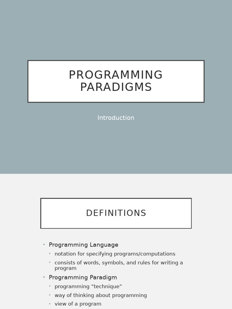 Program Paradime | PDF