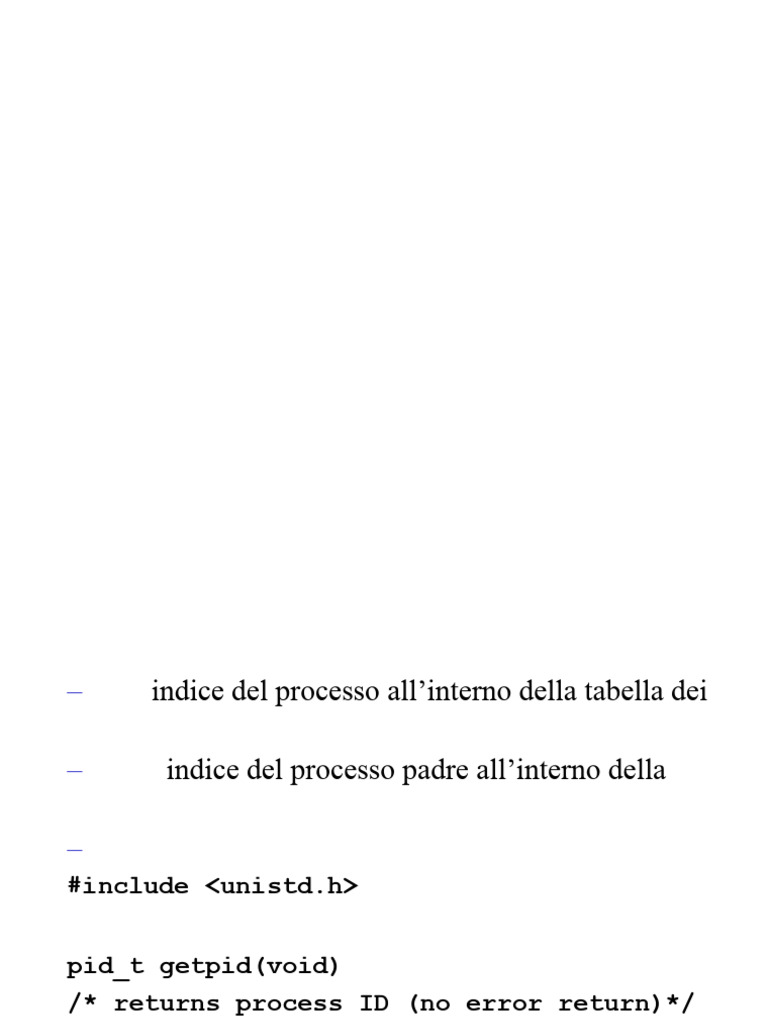 Fork, Exec, Wait - ITA | PDF