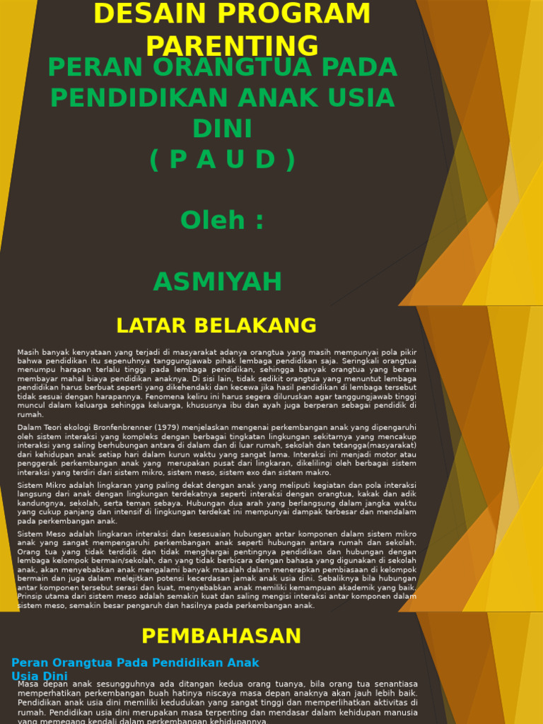 Desain Program Parenting 1 | PDF