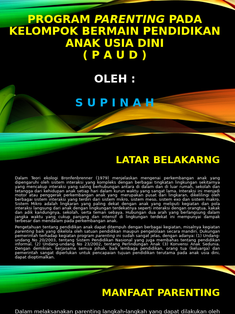 Desain Program Parenting 4 | PDF